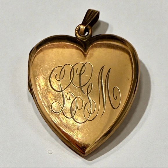 Source Unknown | Jewelry | Vintage Victorian Style Ornate Monogrammed ...